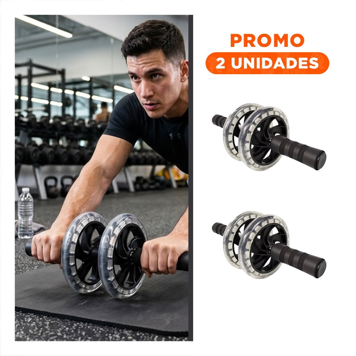 PACK2 DISPOSITIVO DOBLE ABDOMINAL TRANSPARENTE PARA MOVIMIENTOS ESTABLES