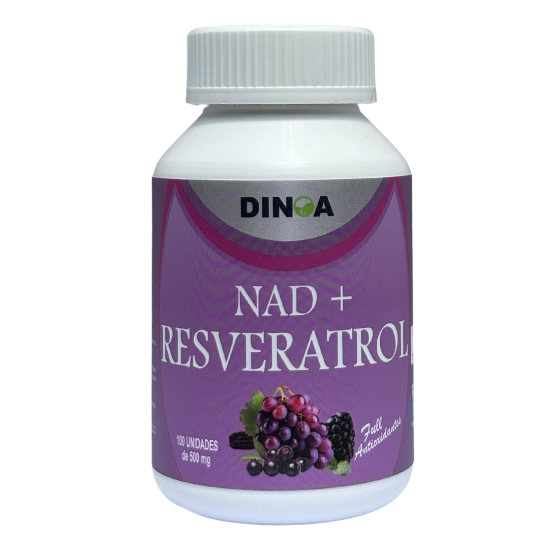 NAD + RESVERATROL DINOA CÁPSULAS X 100 / LONGEVIDAD SALUDABLE