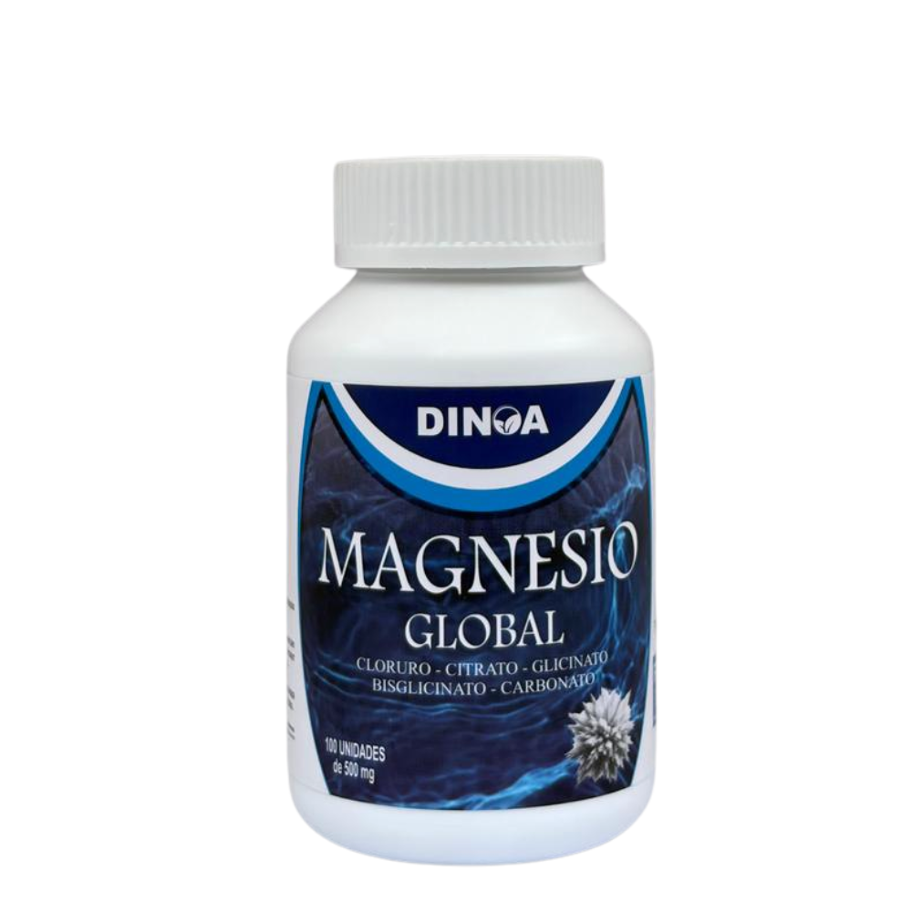 MAGNESIO GLOBAL DINOA X 100 CÁPSULAS /APOYO MUSCULAR/ NERVIOSO/ENERGÍA ...