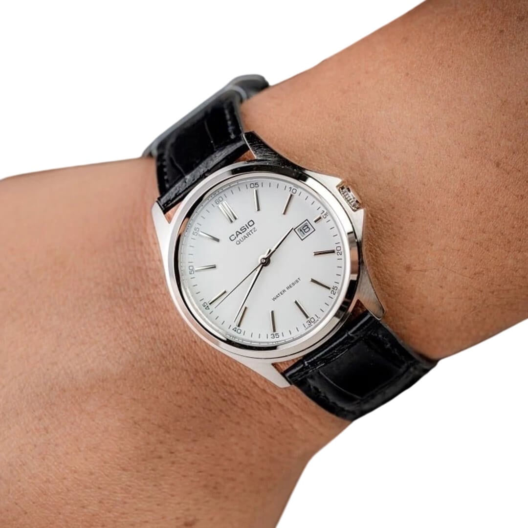 RELOJ CASIO MTP-1183E-7ADF HOMBRE CUERO NEGRO