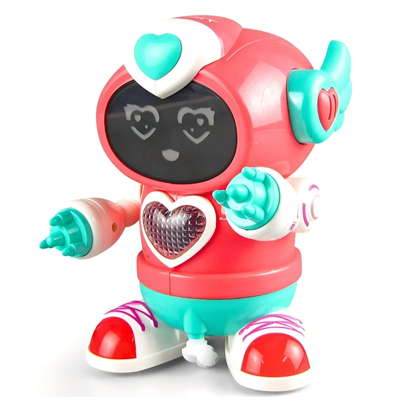 JUGUETE DIVERTIDO ROBOT PARA NIÑAS CAMINA CON LUCES, SONIDOS NIÑA