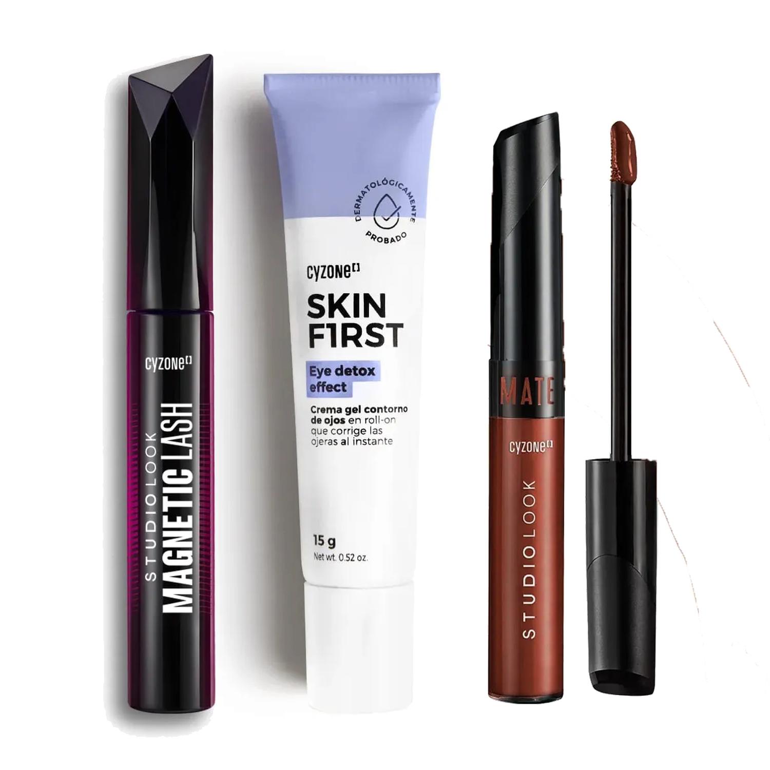 KIT MAGNETIC LASH CON CONTORNO OJOS Y LABIAL REDWOOD