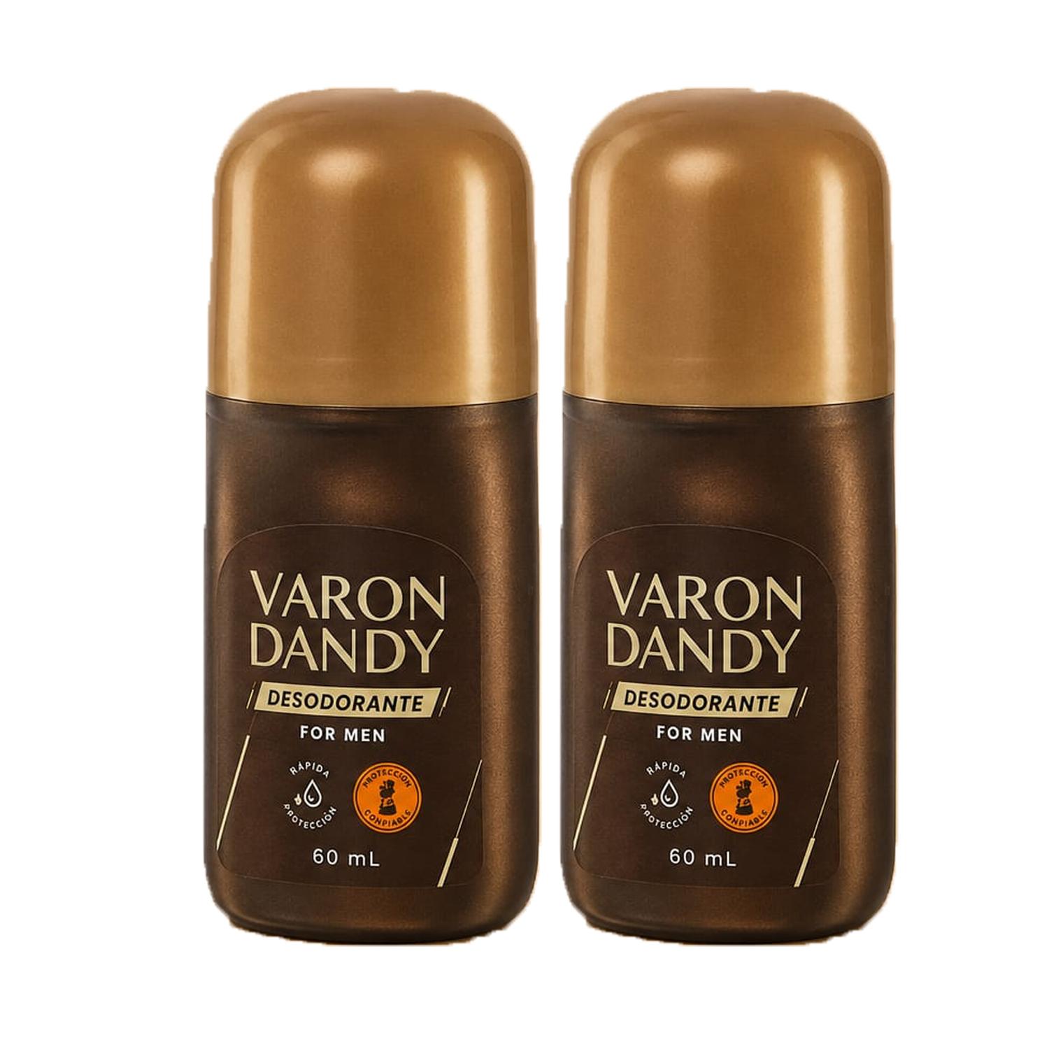 VARON DANDY DESODORANTE ROLL ON DE HOMBRE X2 UND