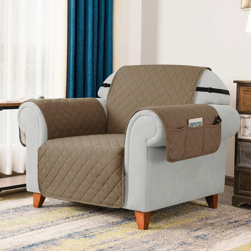 Ripley - COBERTOR REVERSIBLE DE MUEBLES DE 1 2 Y 3 ASIENTOS CAMEL - MARRÓN