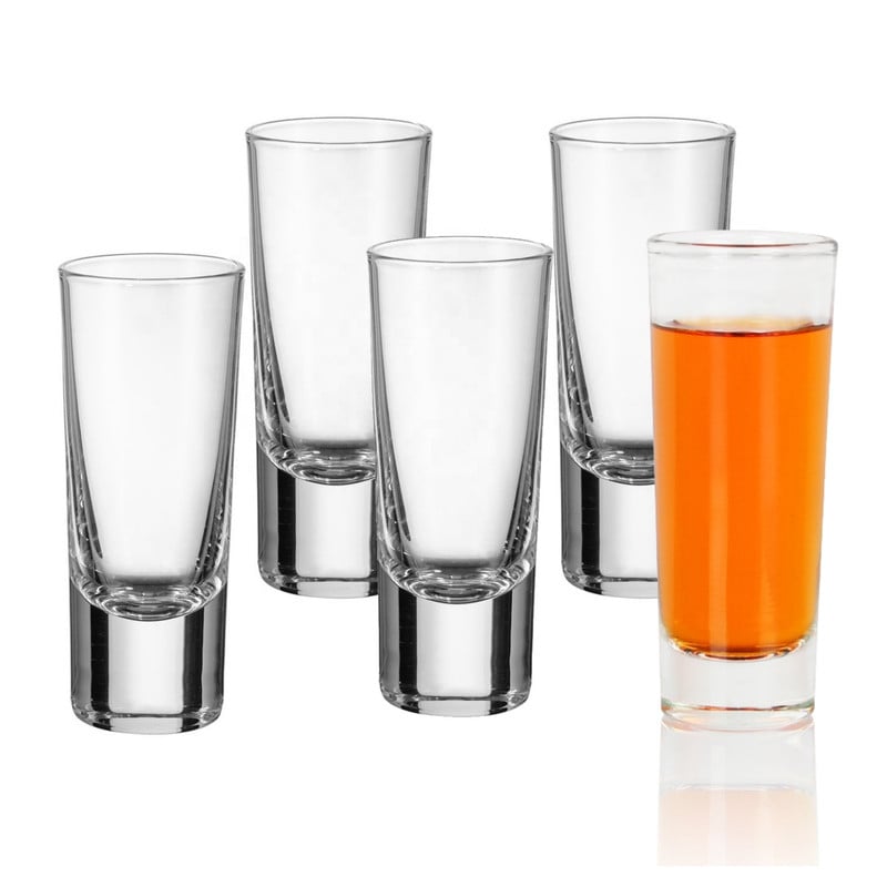 VASO SHOT WHISKY TEQUILA 28ML SET 6 VASOS SHOT DE VIDRIO