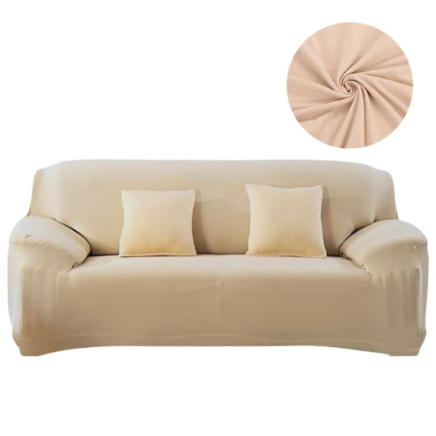 Ripley - FUNDA DE MUEBLE 3-2-1 EN LYCRA COLOR ENTERO - CREMA