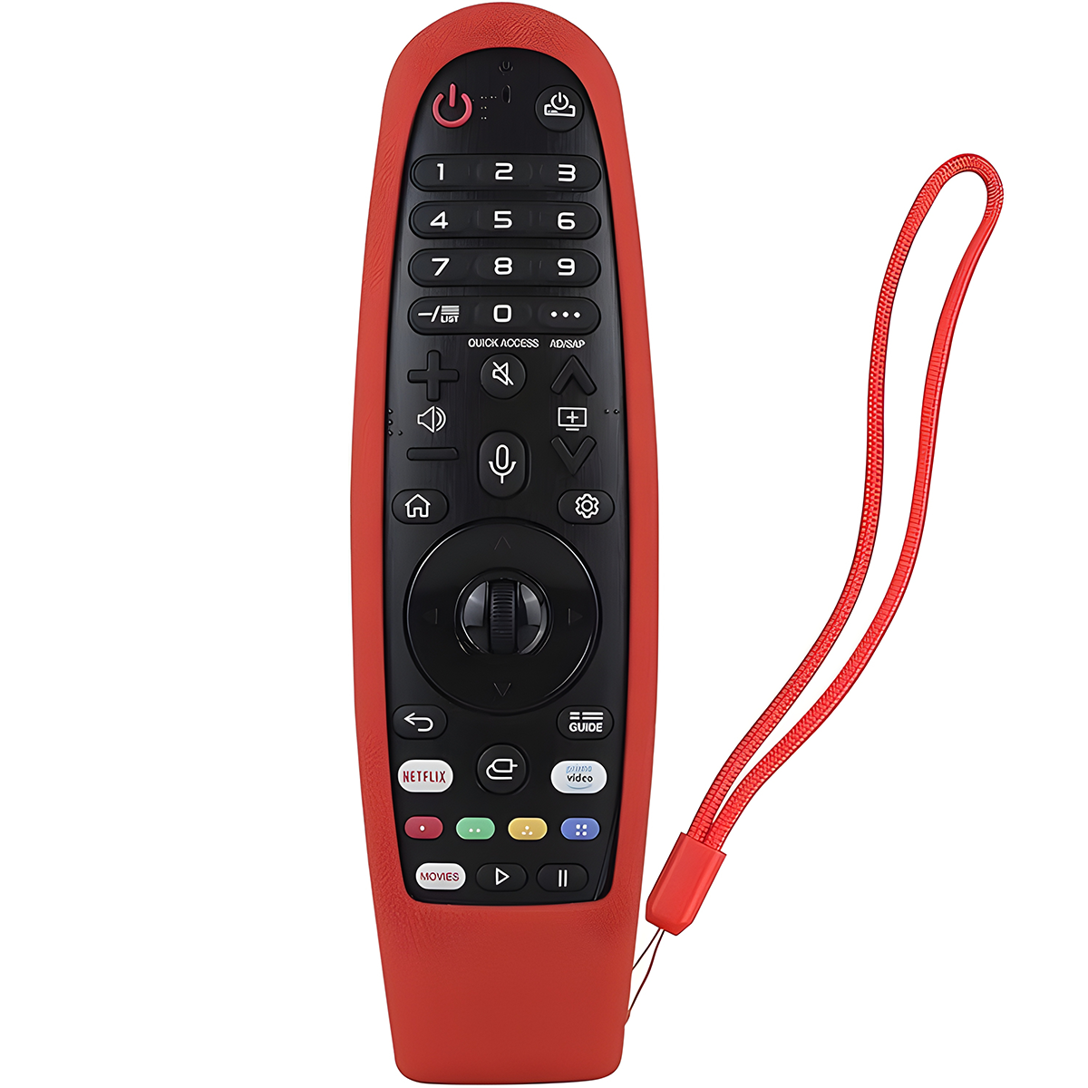 CONTROL REMOTO SMART PARA TV LG CON COMANDO POR VOZ + FUNDA COLOR ROJO