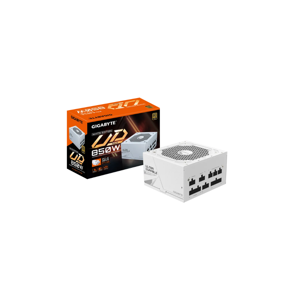 FUENTE PODER GIGABYTE UD850GM PG5W 850W 80 PLUS GOLD, FORMATO BLANCO ...