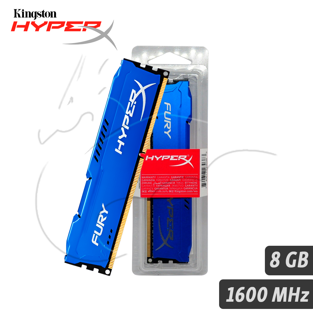 MEMORIAS RAM DDR3 KINGSTON HYPERX FURY 8GB 1600MHZ PC MEMORIAS RAM DDR3 KINGSTON HYPERX FURY 8GB 1600MHZ PC