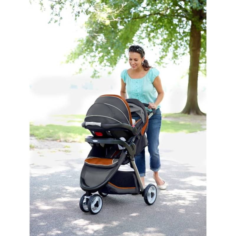 Ripley - COCHE TRAVEL SYSTEM GRACO TANGERINE NEGRO FAST ACTION SPORT