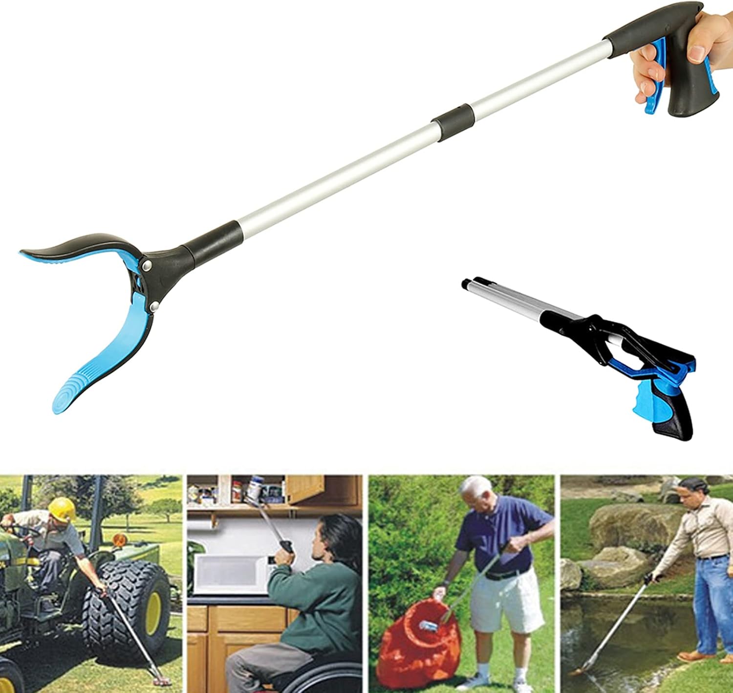 PINZA EXTENSIBLE PARA ALCANZAR Y RECOGER OBJETOS