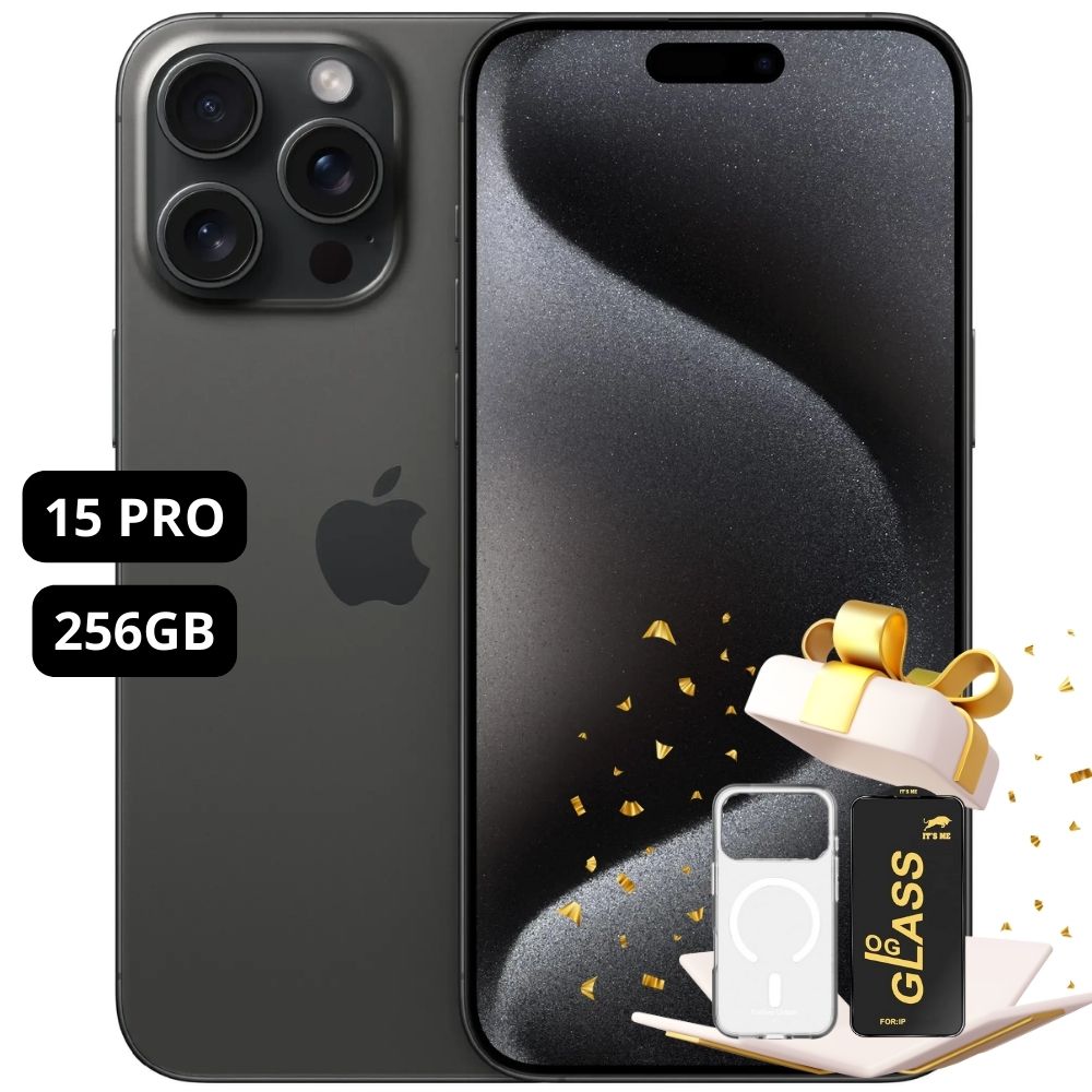 Ripley - COMBO IPHONE 15 PRO 256GB 8GB RAM 48MP 6.1" BLACK TITANIUM ...