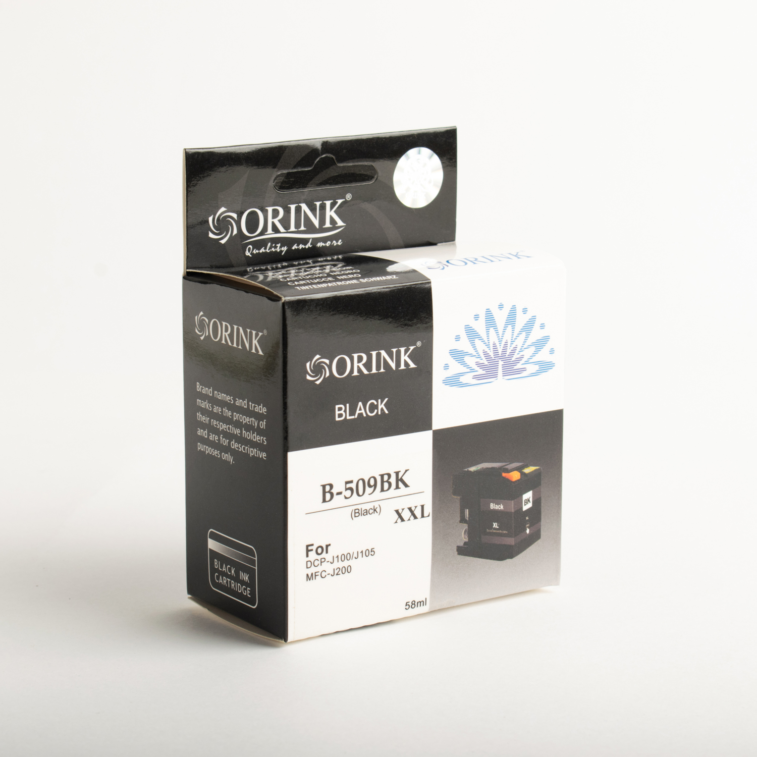 Ripley - CARTUCHO ORINK B 509 XXL NEGRO DE 58 ML COMPATIBLE CON BROTHER