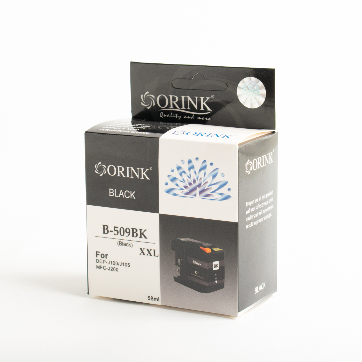 Ripley - CARTUCHO ORINK B 509 XXL NEGRO DE 58 ML COMPATIBLE CON BROTHER