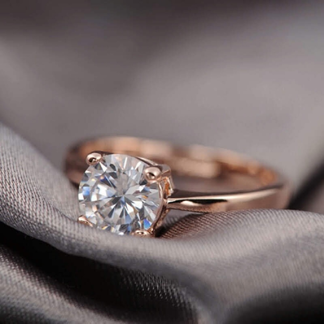 ANILLO DE COMPROMISO GENIEKA MODELO UNION BAÑADO EN ORO 18K NOVIA ...