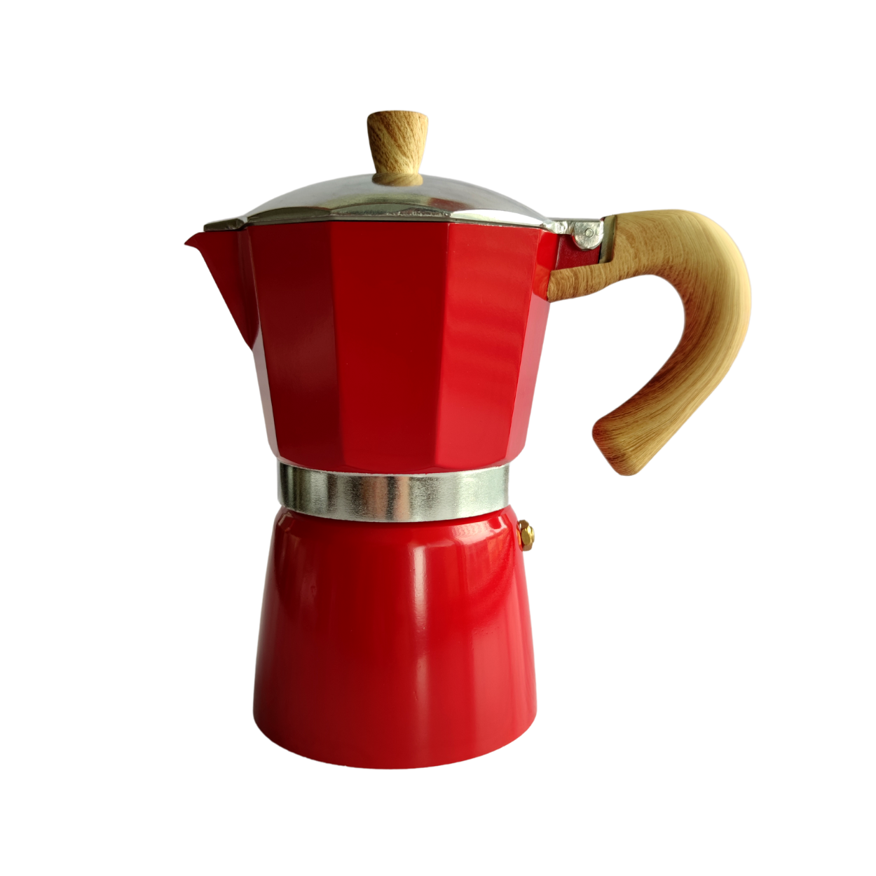 CAFETERA MOKA ITALIANA ROJA 6 TAZAS - VINTAGE