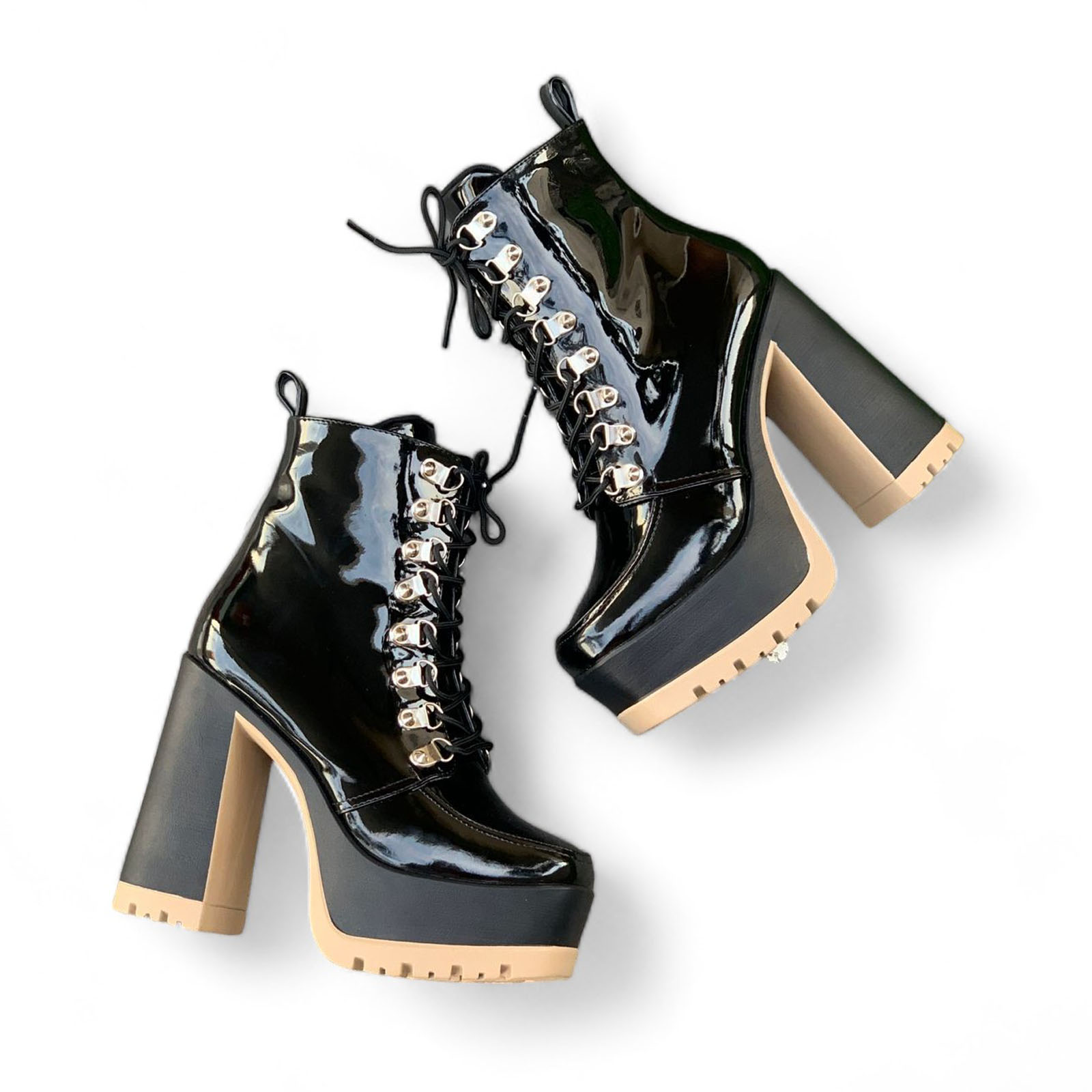 Ripley - BOTINES MUJER CHAROL NEGRO ELEGANTE PU TACO 12 FORRO 2091L-80