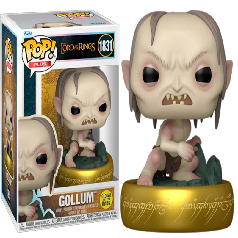FUNKO POP! VINYL FIGURE PLUS THE LORD OF THE RINGS GOLLUM GLOW-IN-THE ...