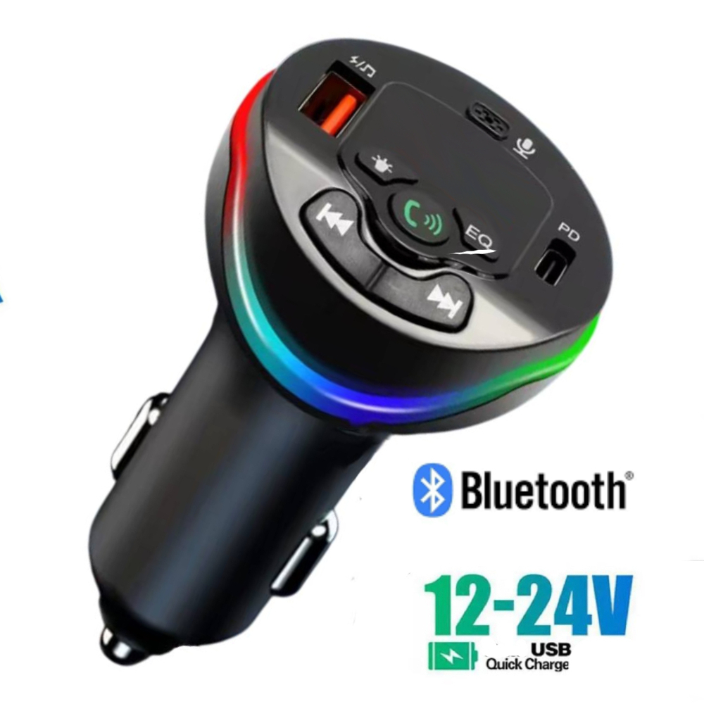 ADAPTADOR RECEPTOR BLUETOOTH PARA AUTO CARGADOR