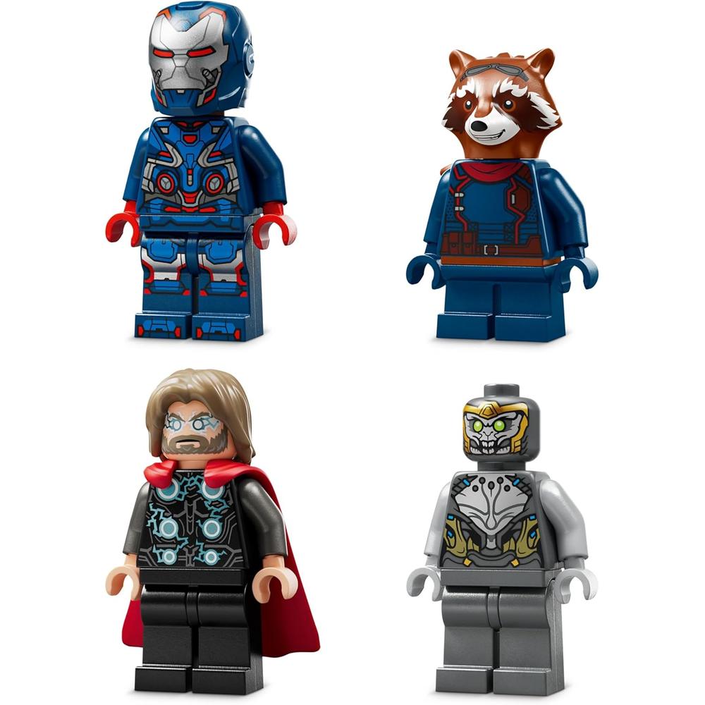 LEGO MARVEL AVENGERS ENDGAME THOR VS CHITAURI, SET DE 7 MINIFIGURAS