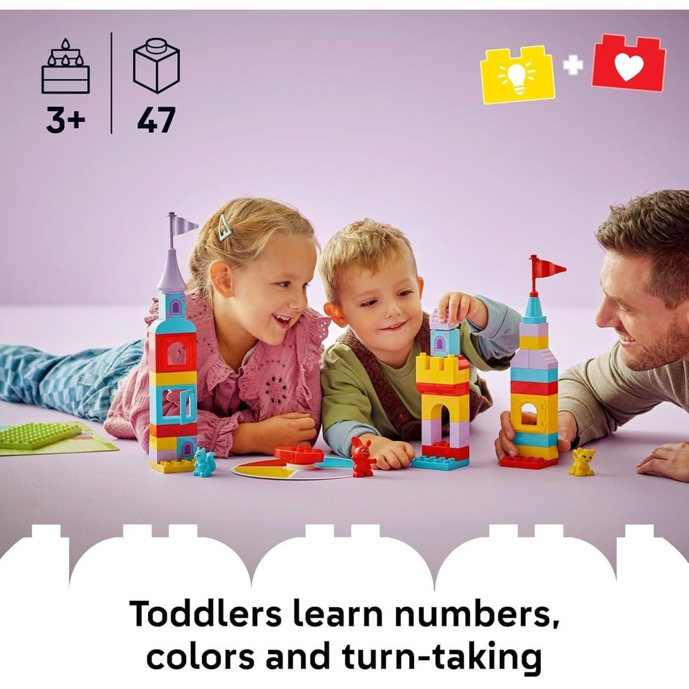 LEGO DUPLO CASTILLO DE HOPSY, CONSTRUCCIÓN Y JUEGO EDUCATIVO PARA NIÑOS