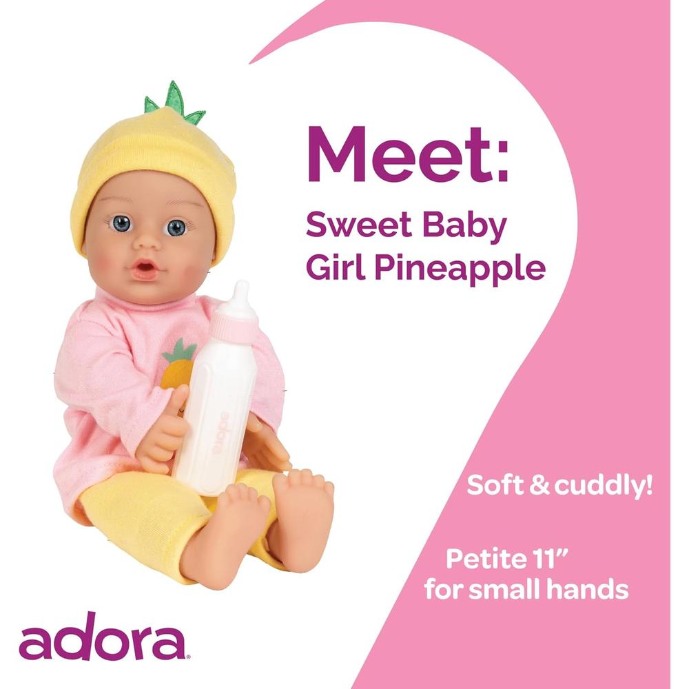 ADORA SWEET BABY MUÑECA BEBÉ 11'/28 CM | ROSA/AMARILLO