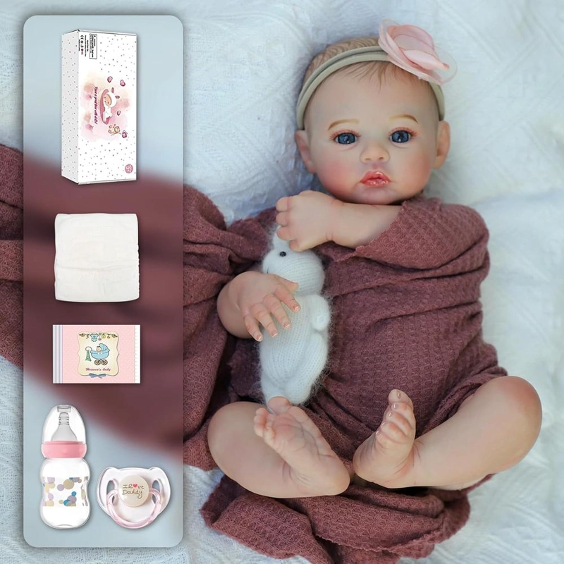 MUÑECA BEBÉ REBORN 18'/46 CM CON ACCESORIOS | ISADORA