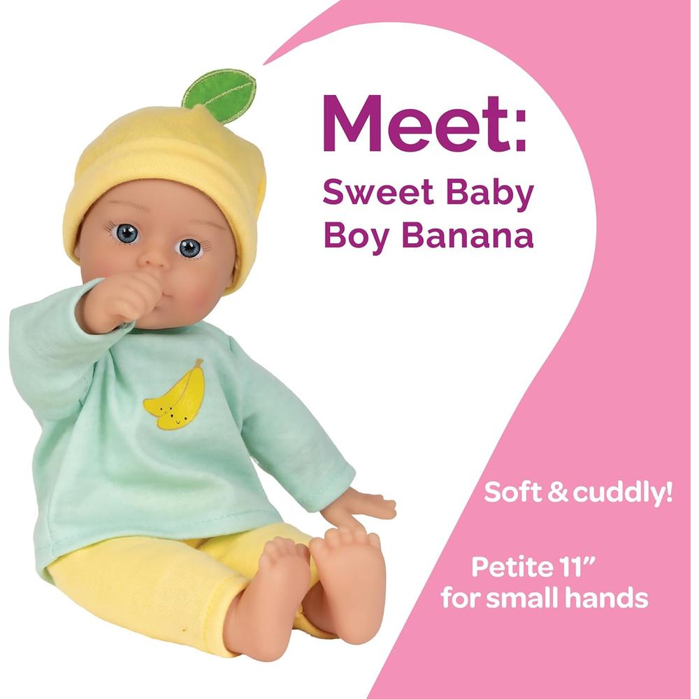 ADORA SWEET BABY MUÑECA BEBÉ 11'/28 CM | VERDE/AMARILLO