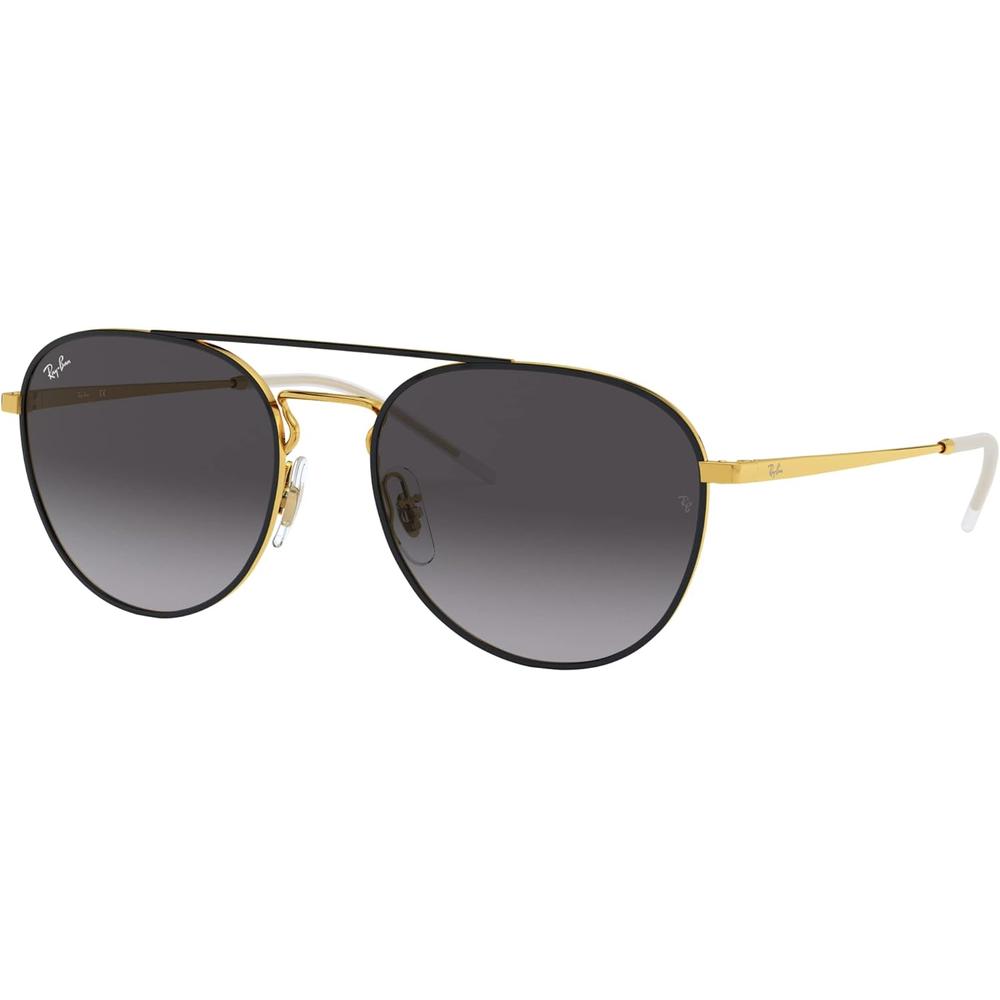 RAY-BAN RB3589 GAFAS DE SOL PARA HOMBRE | BLACK ON GOLD / LIGHT GREY ...