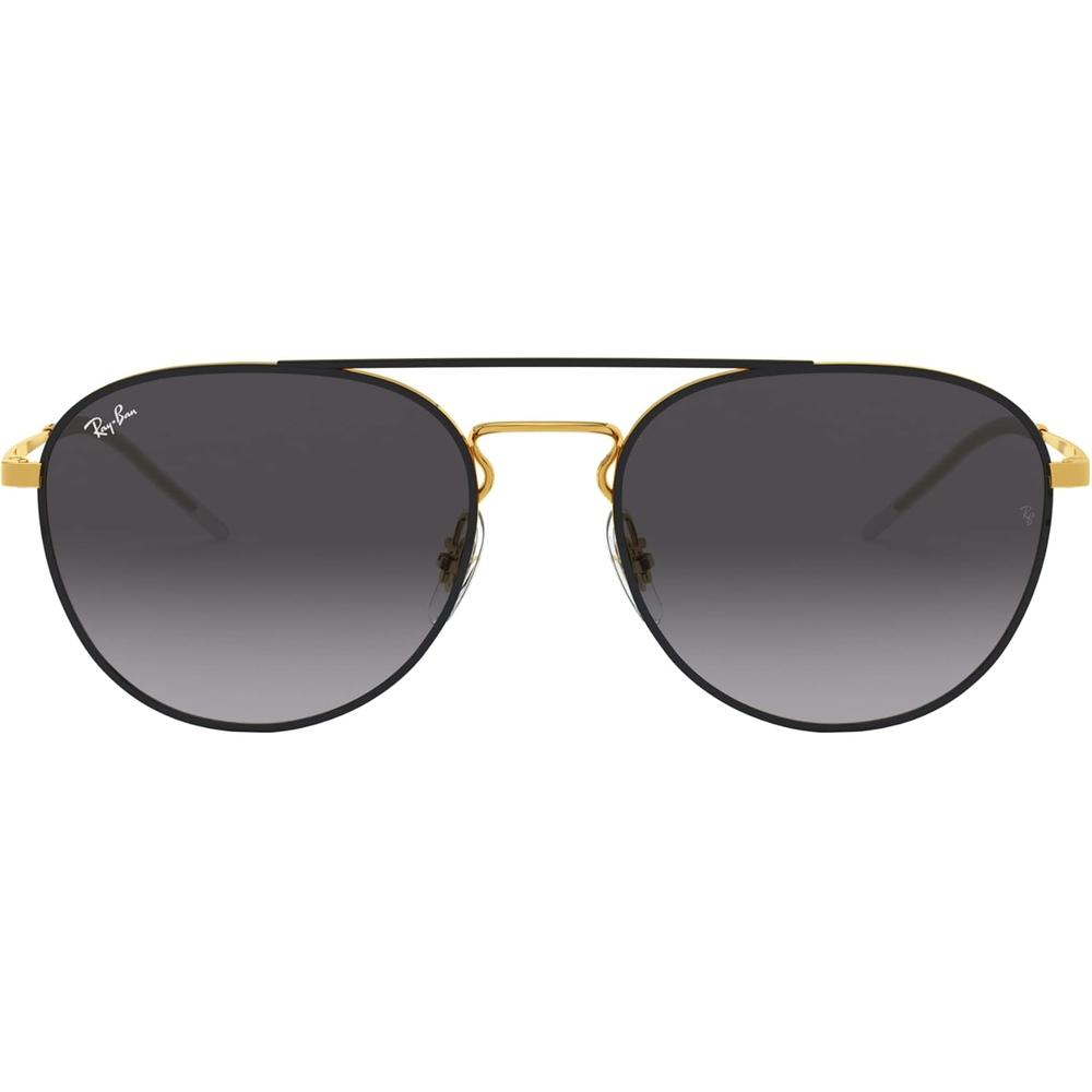 RAY-BAN RB3589 GAFAS DE SOL PARA HOMBRE | BLACK ON GOLD / LIGHT GREY ...