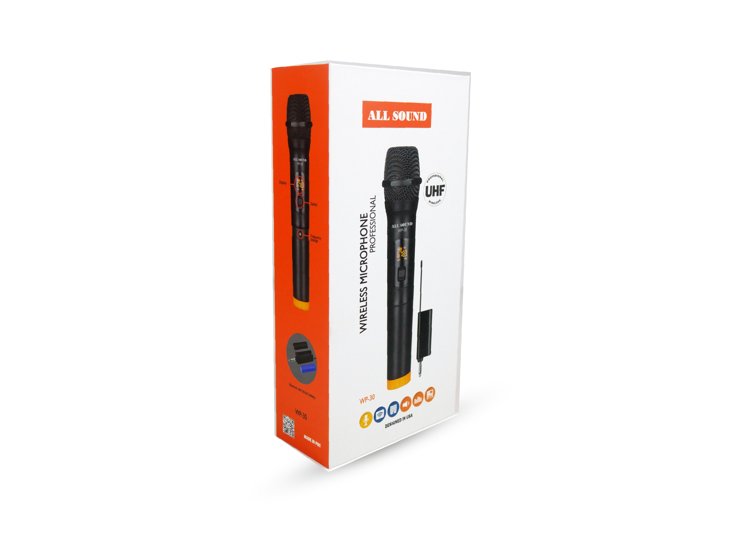 Ripley - MICROFONO INALAMBRICO WP-30 DE MANO UHF ALL SOUND