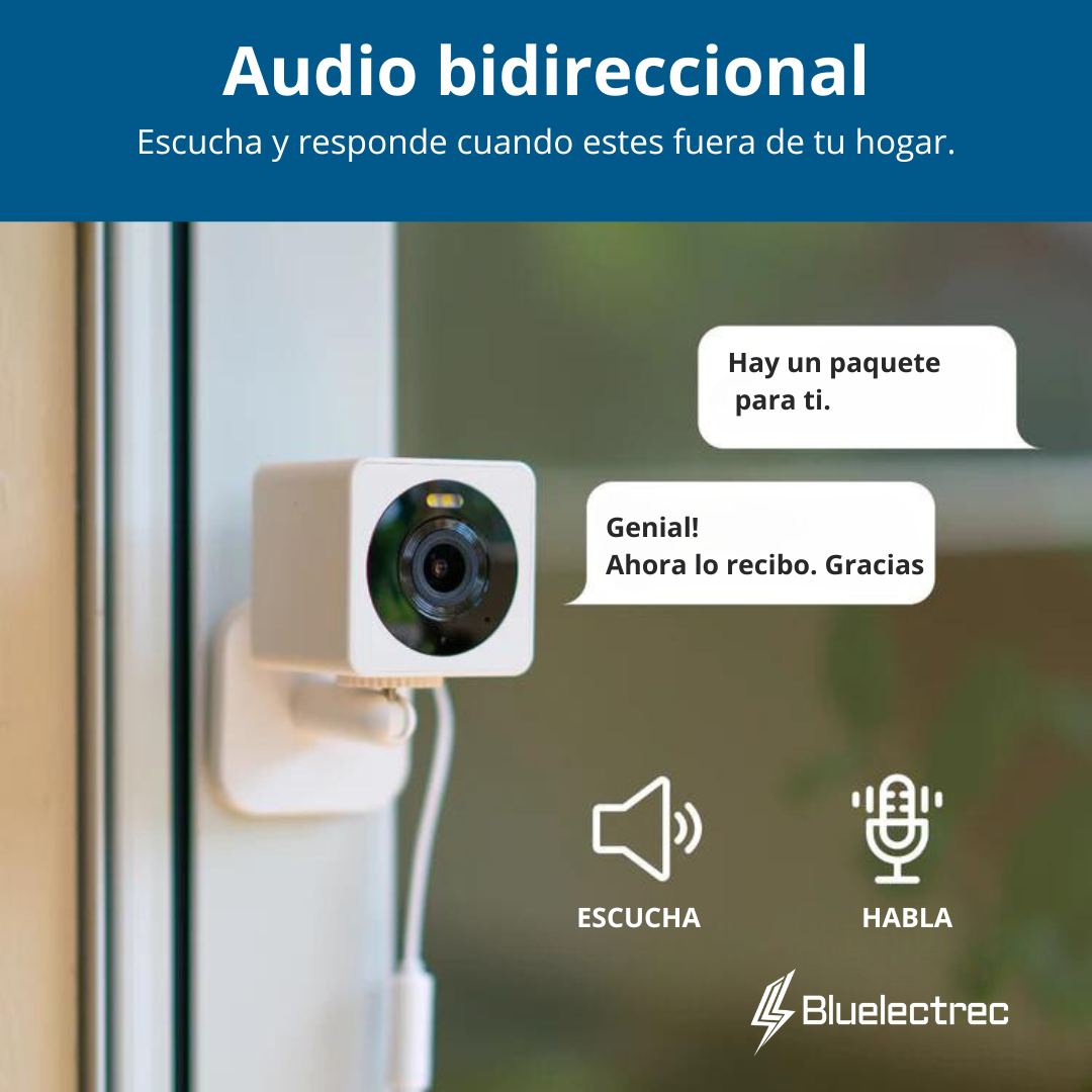 CÁMARA DE SEGURIDAD WIFI IP65 CON SIRENA Y FOCO - WYZE CAM OG