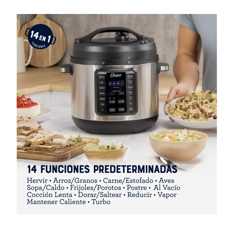 MULTIOLLA TURBO OSTER DIAMONDFORCE 14 FUNCIONES 7.5L CKSTPCECT75DF