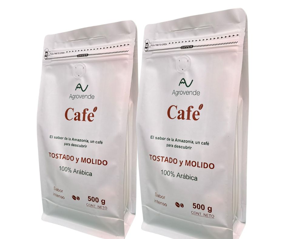 Ripley - DOS DOYPACK DE CAFE TOSTADO Y MOLIDO X 500 CU AGROVENDE CAFÉ