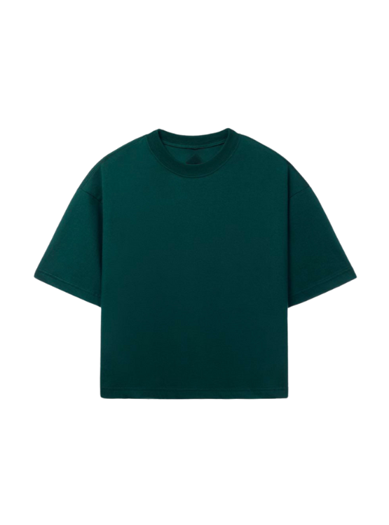 POLO BASICO BOXY FIT VERDE BOTELLA