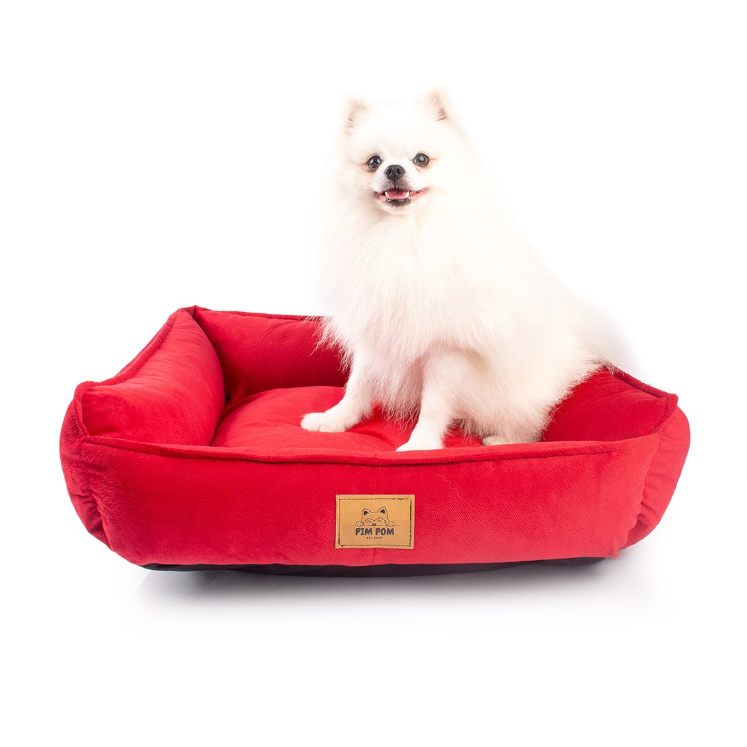 Ripley - CAMA PERROS PREMIUM HIPOALERGÉNICA COLOR ROJO