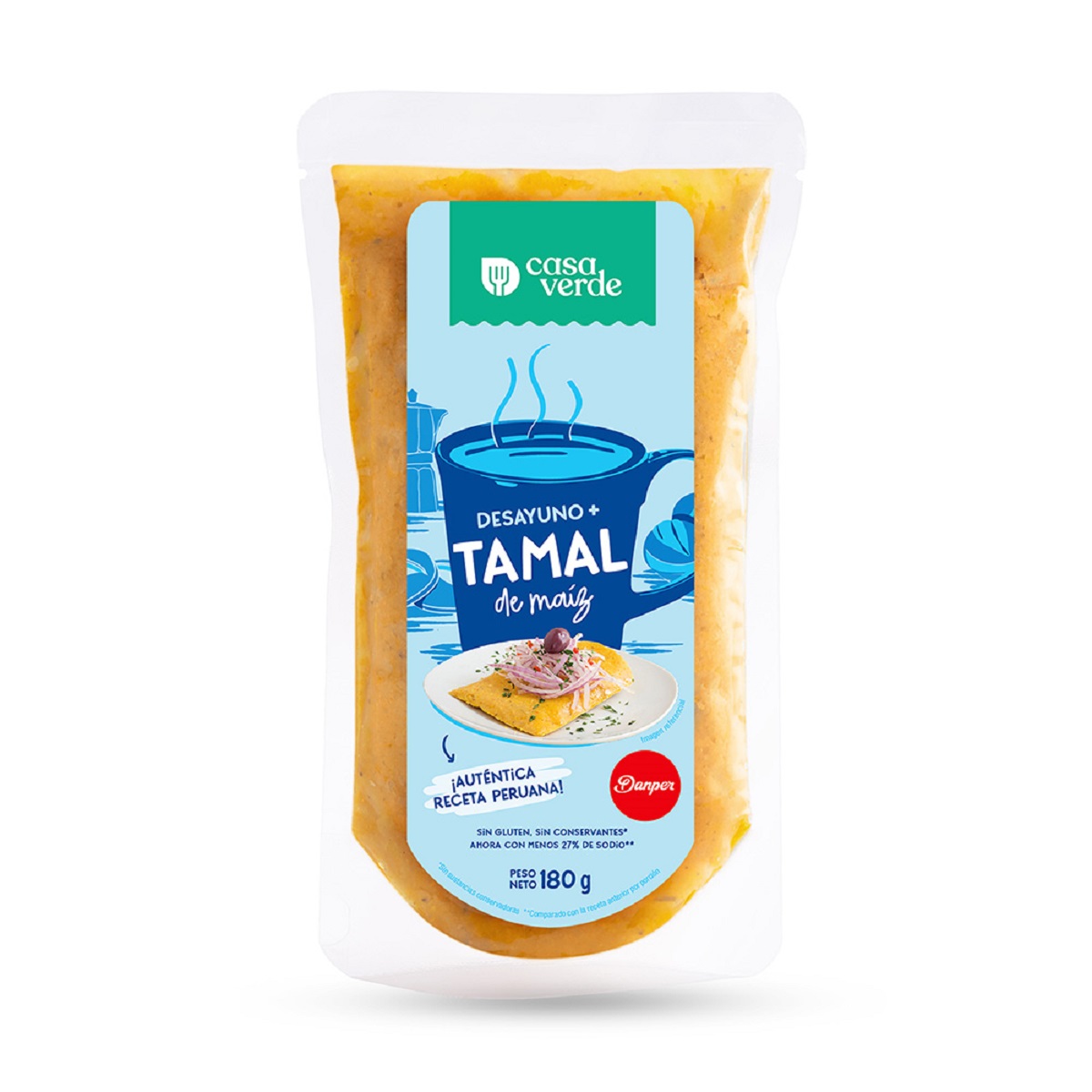 Ripley - CASA VERDE SIX PACK TAMALES POUCH LISTOS PARA COMER 180G C/U