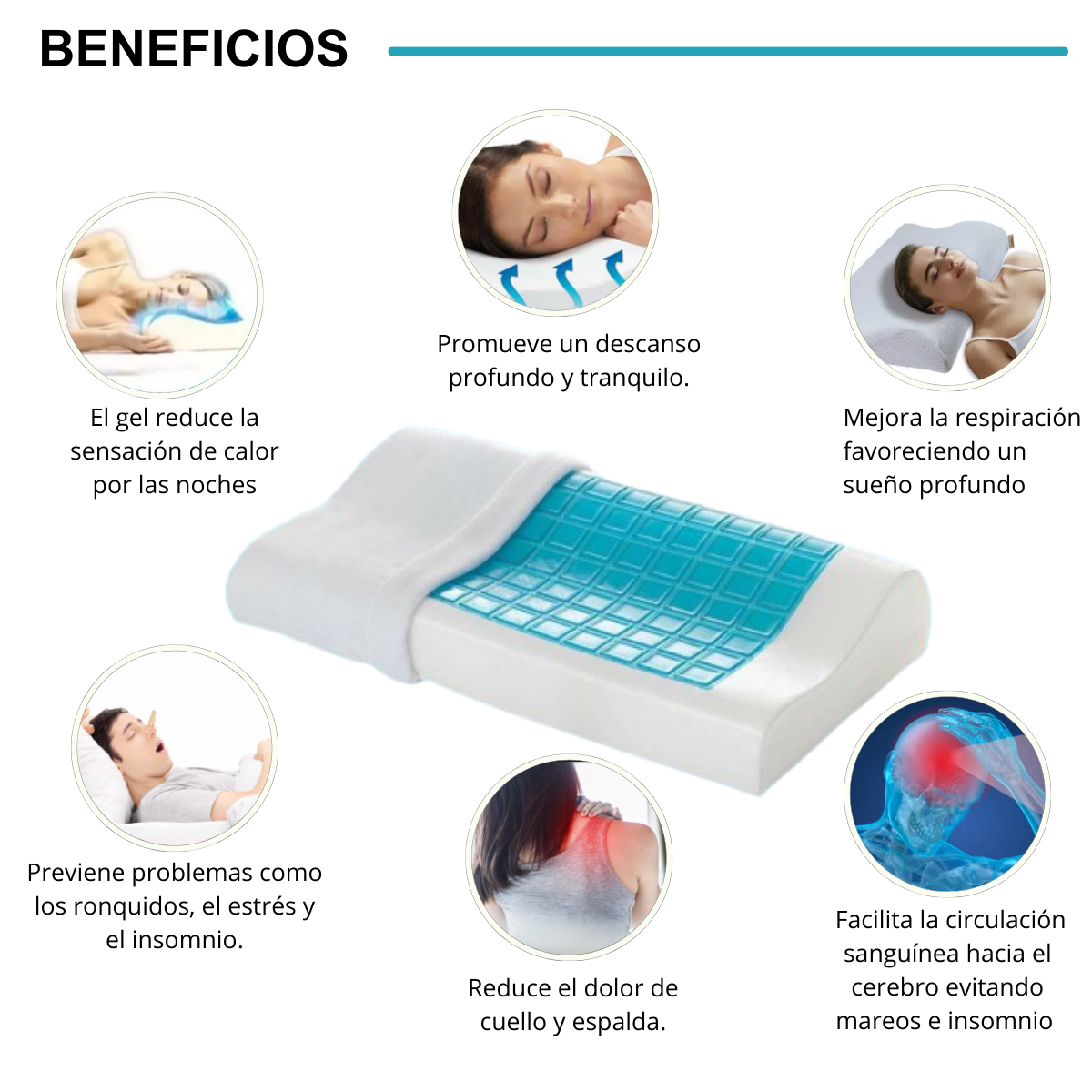 Ripley - ALMOHADA ORTOPEDICA CON GEL