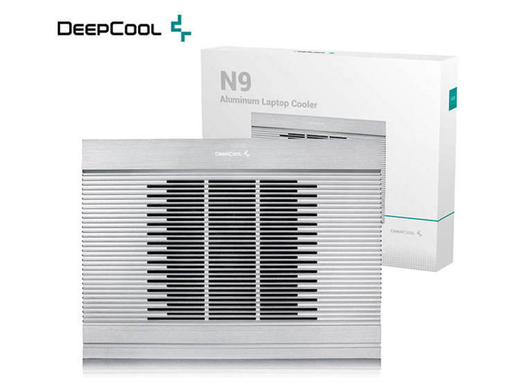 COOLER DE LAPTOP DEEPCOOL N9 SILVER, ALUMINIO