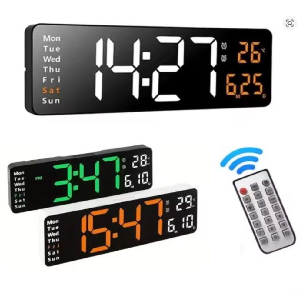 RELOJ DE PARED DIGITAL PARA DECORACIÓN
