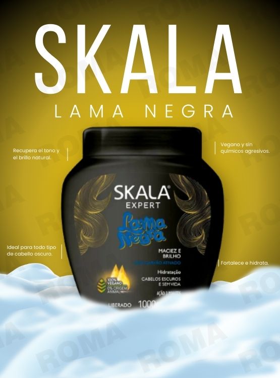 PACK 3 CREMA TRATAMIENTO CAPILAR SKALA LAMA NEGRA