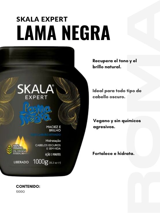 PACK 3 CREMA TRATAMIENTO CAPILAR SKALA LAMA NEGRA