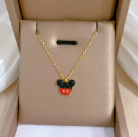 Ripley - COLLAR MICKEY MOUSE NEGRO Y ROJO