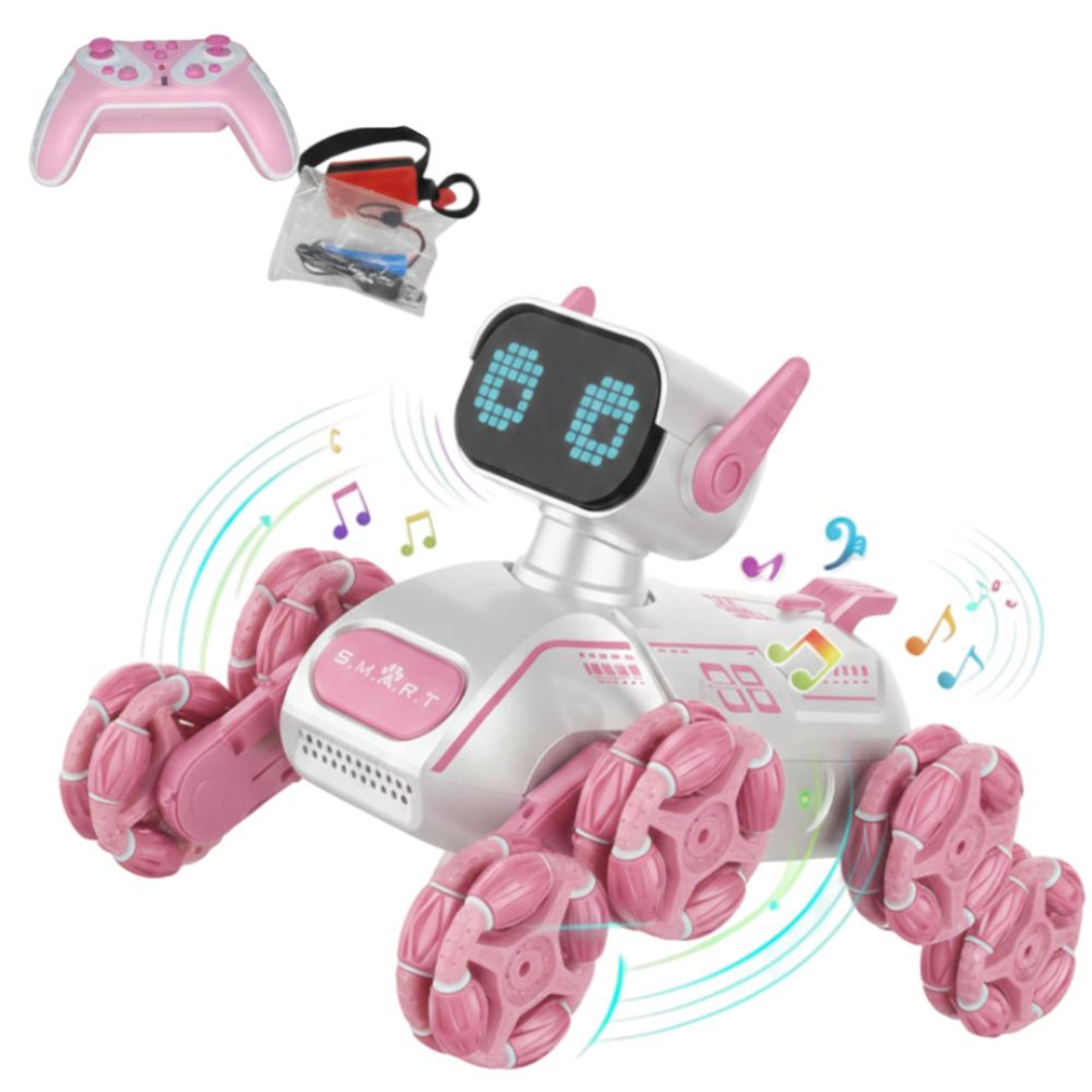PERRO ROBOT DE 8 LLANTAS JUGUETE ELECTRÓNICO PARA NIÑOS Y NIÑAS ...