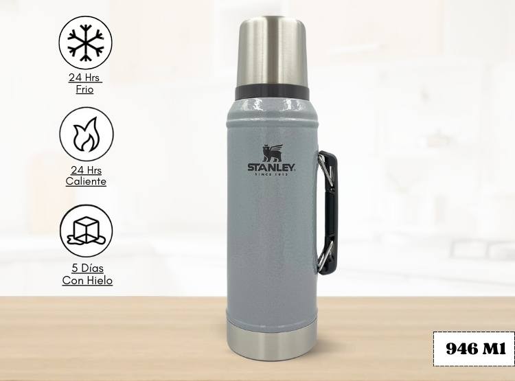 Ripley - TERMO DE BEBIDA STANLEY CLASSIC SILVER 946 ML