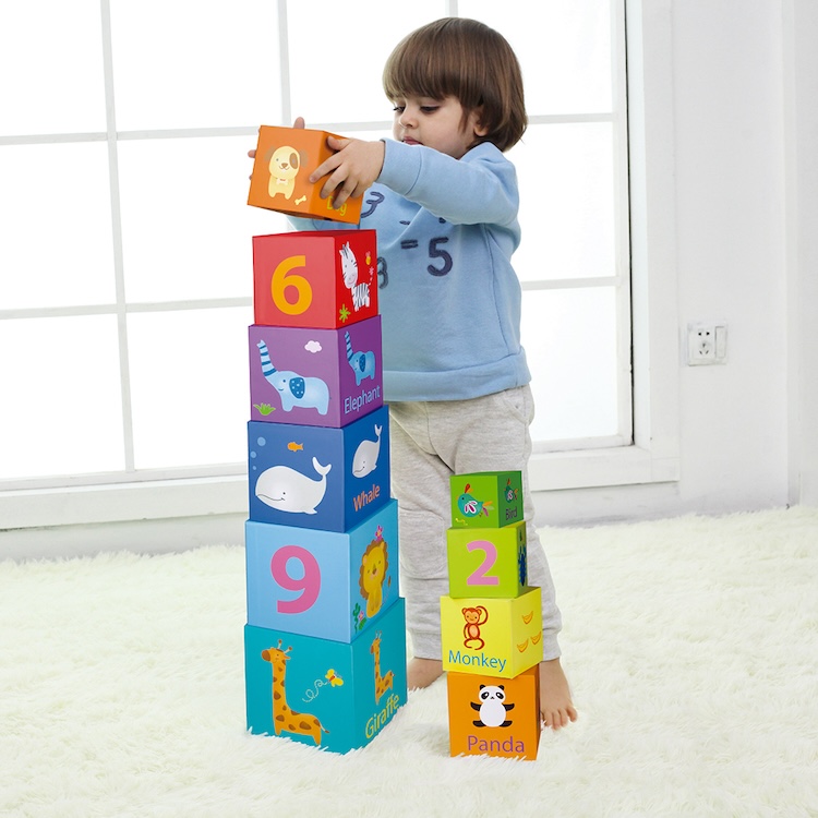 Ripley - CUBOS APILABLES, STACKING CUBES, DE CARTÓN GRUESO, CLASSIC WORLD