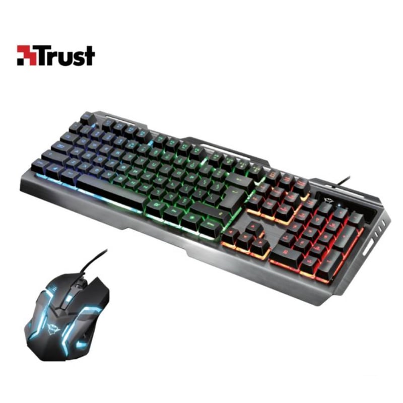 Ripley - KIT GAMING TRUST - TECLADO Y MOUSE TURAL