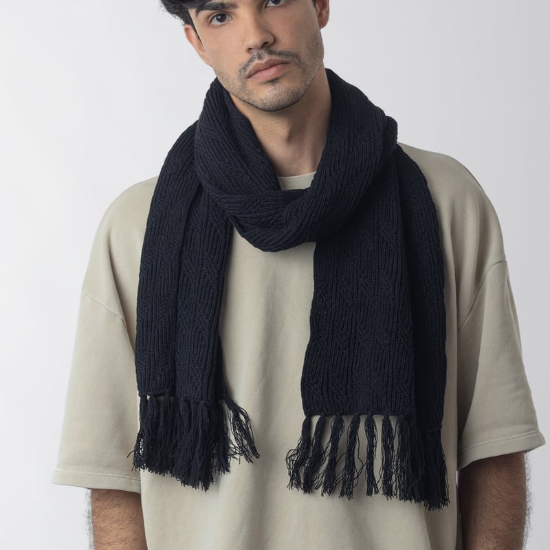 Ripley - BUFANDA ROYAL ALPACA ONYX TEXTURED TRANQUILITY