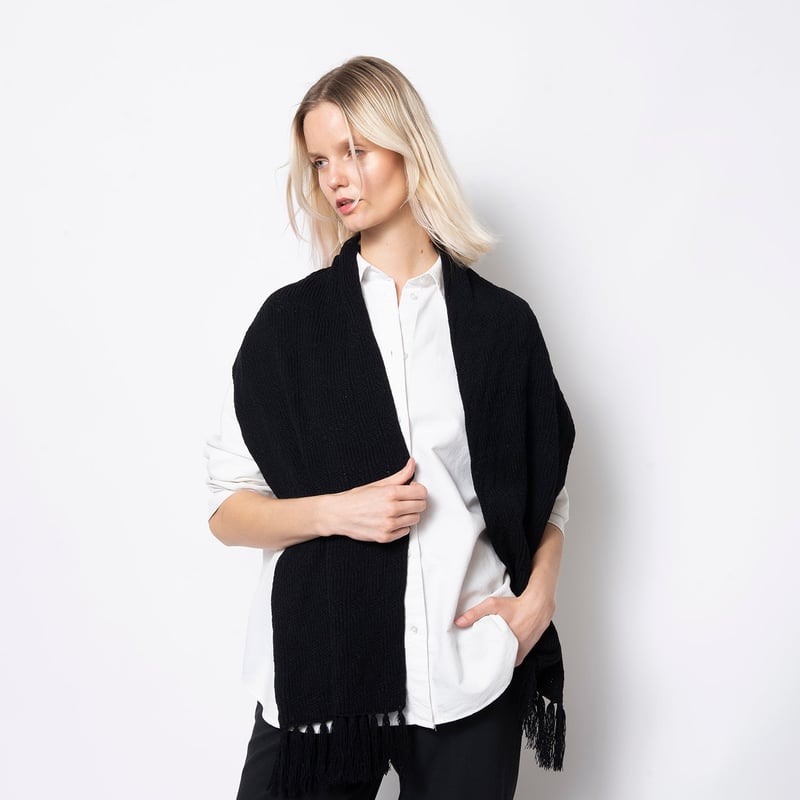 Ripley - BUFANDA ROYAL ALPACA ONYX TEXTURED TRANQUILITY