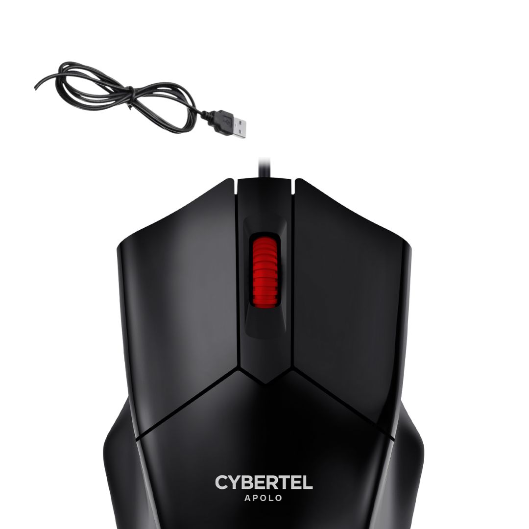 MOUSE ALÁMBRICO CYBERTEL APOLO M203+